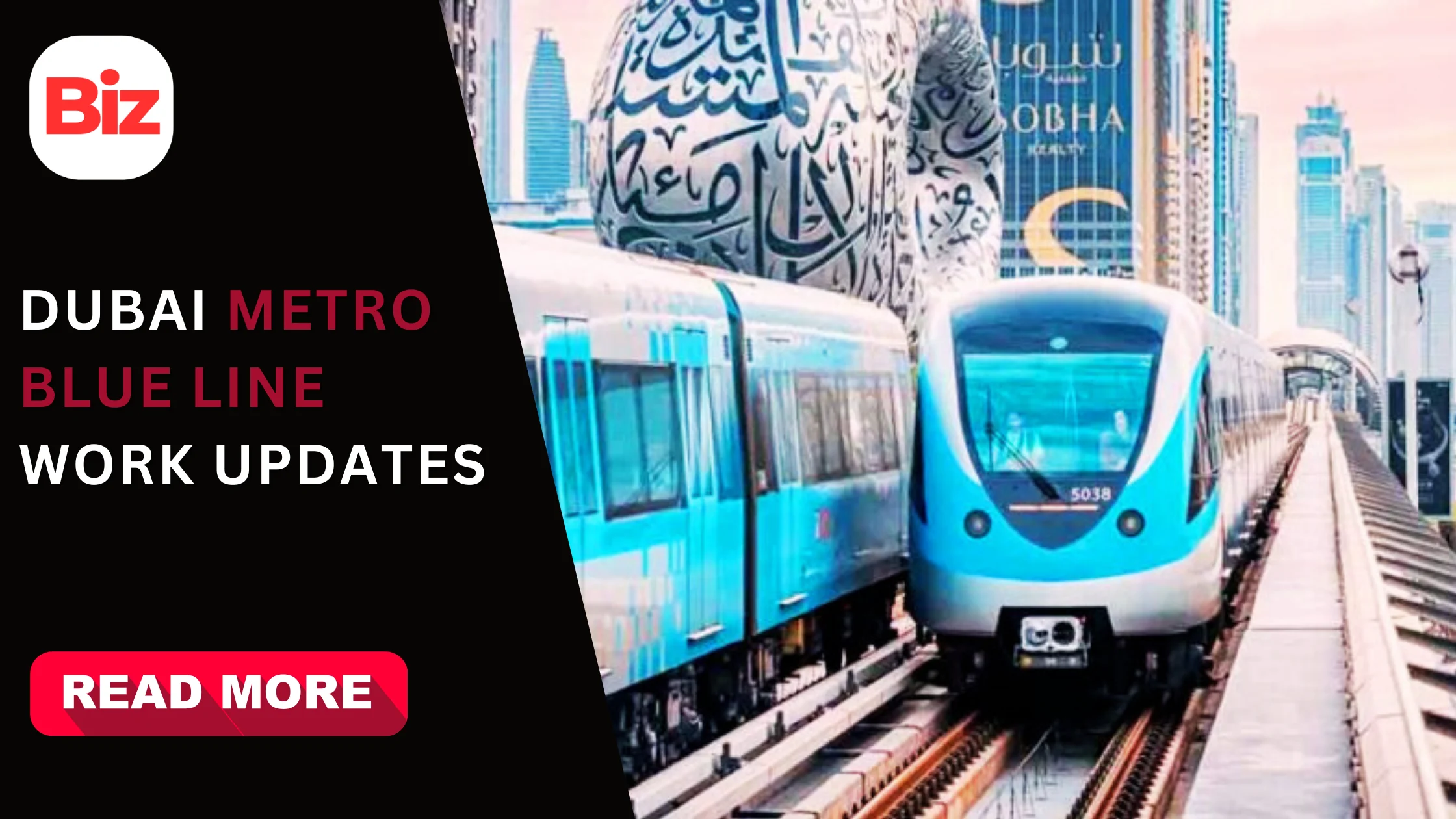 Dubai Metro Blue Line Work & Route Updates